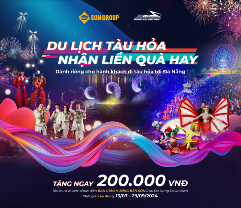 Đi tàu hỏa tới Đà Nẵng sẽ được tặng ngay voucher trị giá 200,000 đồng ...